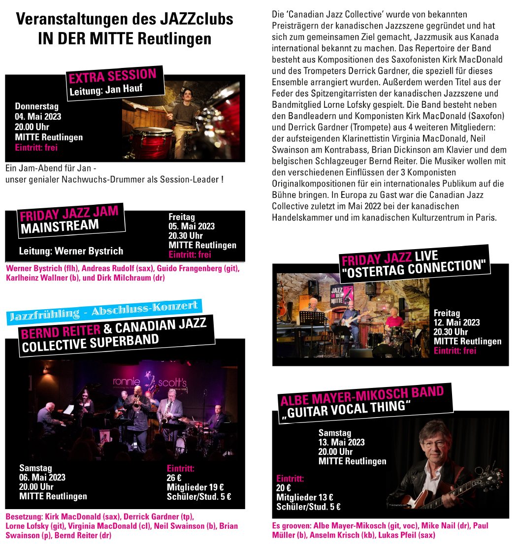 Jazz in der Mitte Reutlingen - Jazzreportagen.com